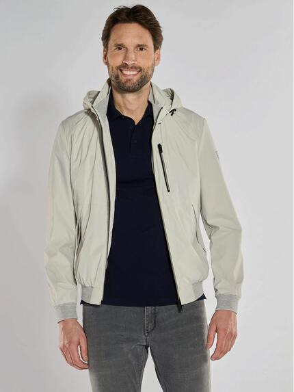 Herren ENGBERS GERMANY Blouson-Jacke mit Funktionsdetails in Hellgrau ...