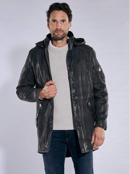 Herren engbers Lederjacke regular in Schwarz kaufen 37418 | engbers.com