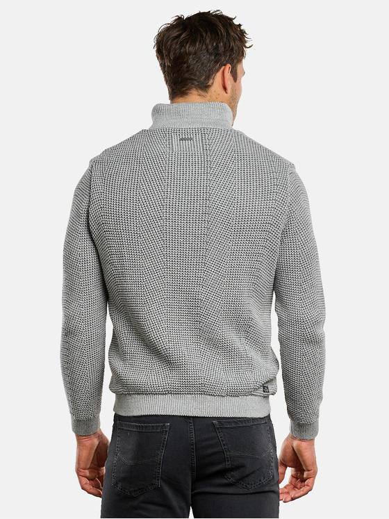 Herren engbers Strickjacke mit Teddykragen in Grau kaufen 33929 ...