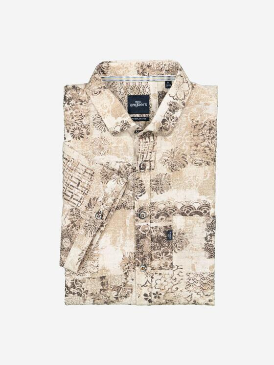 Herren engbers Kurzarm-Hemd regular in Braun kaufen 36884 | engbers.com