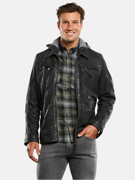Herren engbers Lederjacke in Schwarz kaufen 33548 | engbers.com