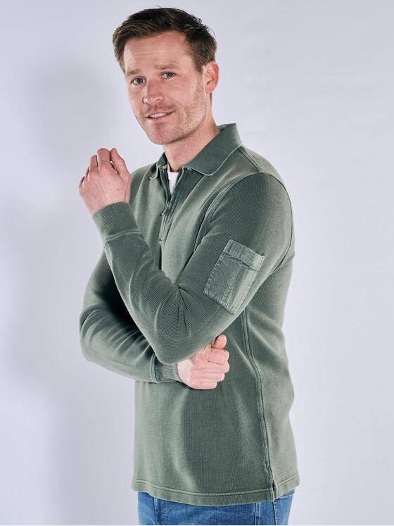 Herren engbers Rugby-Shirt in Dunkelgruen kaufen 39929 | engbers.com