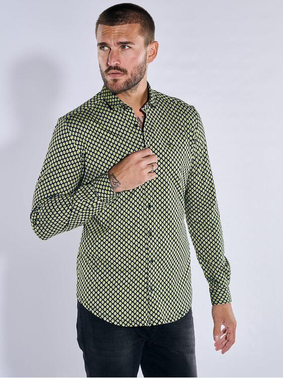 Herren emilio adani Langarm-Hemd slim fit in Hellgruen kaufen 37631 ...