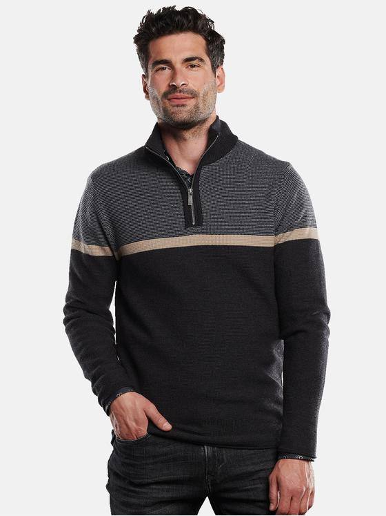 Herren ENGBERS GERMANY Pullover mit Stehkragen in Anthrazit kaufen ...